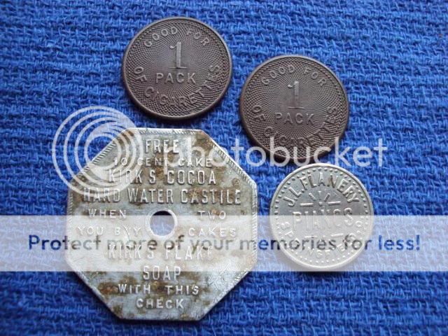 2 old farms, 6 silver, indian, tokens, 2 cent piece | TreasureNet.com