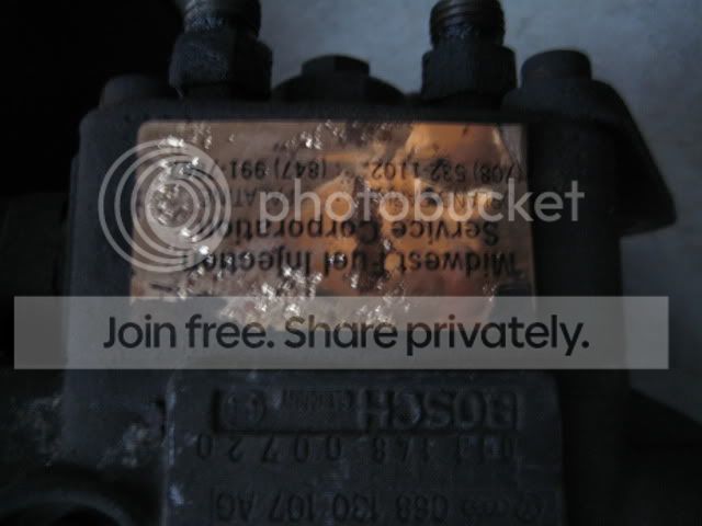 Fs Rebuilt Injection Pump 1982 Jetta Diesel Vw Vortex Volkswagen